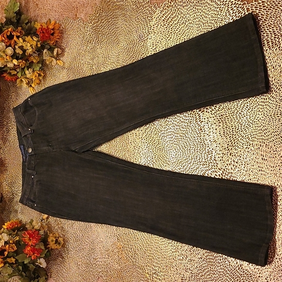 Baccini | Jeans | Baccini 5 Pocket Embellished Wide Leg Flare Jeans ...